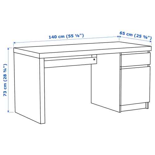 Malm desk white store